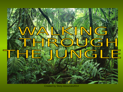 WALKING THROUGH THE JUNGLE RESOURCES MASKS LITERACY EYFS KS1 | Teaching ...
