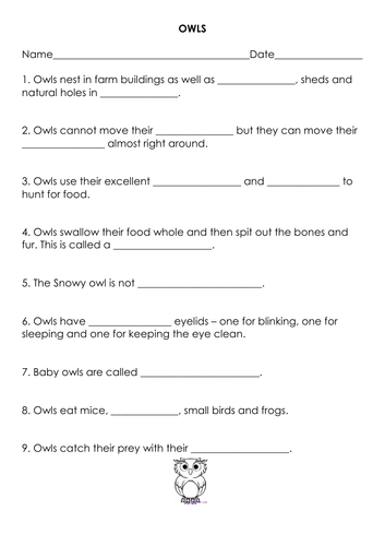 THE OWL WHO WAS AFRAID OF THE DARK RESOURCES EYFS KS1 | Teaching Resources