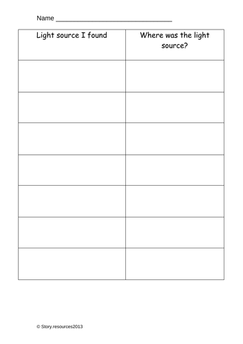 LIGHT AND DARK TOPIC AUTUMN RESOURCES EYFS KS1 | Teaching Resources