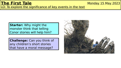 SCHEME OF WORK: A Monster Calls by Patrick Ness (24 lessons) | Teaching ...