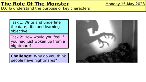 SCHEME OF WORK: A Monster Calls by Patrick Ness (24 lessons) | Teaching ...