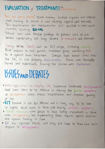 Schizophrenia - A Level Psychology - Abnormal/clinical Psychology ...
