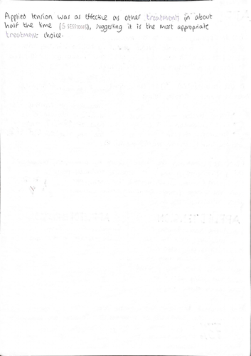 Anxiety - Handwritten notes - AL Psychology - Abnormal/clinical ...