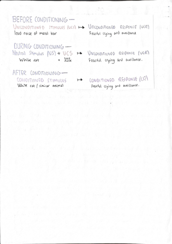 Anxiety - Handwritten notes - AL Psychology - Abnormal/clinical ...