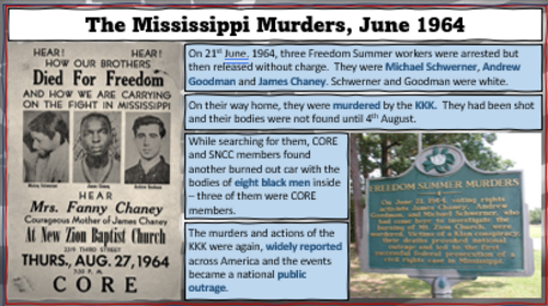 Freedom Summer Mississippi Murders Selma March - USA Conflict Home ...