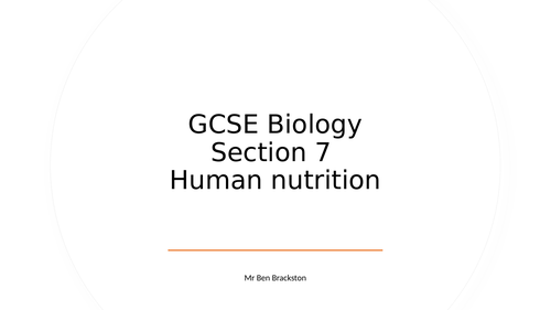 Human nutrition and diet - GCSE Biology | Teaching Resources