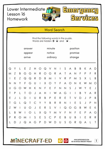 Emergency services bundle PPT lesson 7-9 years with Homework & Preview ...