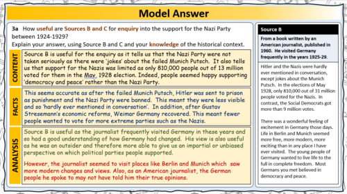 GCSE History Edexcel Revision - Weimar & Nazi Germany Exam Technique ...
