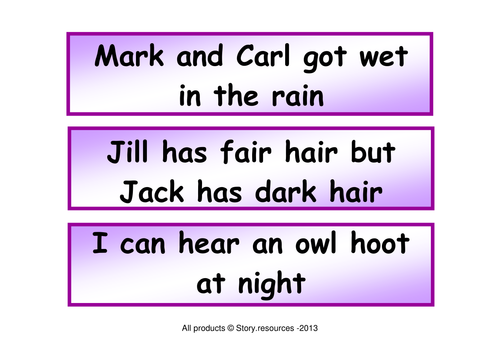 LETTERS AND SOUNDS PHASE 3 ~ READING CAPTIONS AND SENTENCES / YES AND ...