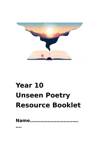 AQA GCSE Unseen Poetry Scheme of Work (27.1 and 27.2) | Teaching Resources
