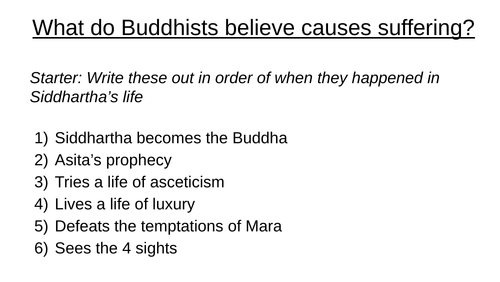 KS3 Buddhism . 6 lessons with test and answers at the end | Teaching ...