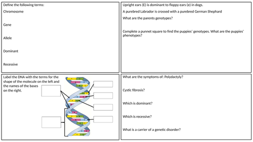 New Technology KS3 Biology Revision Mat | Teaching Resources