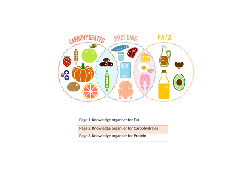 Nutrition Food Science Macronutrients Knowledge dumps | Teaching Resources