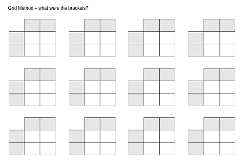 Factorising Non-Monic Quadratics - Grid Tasks | Teaching Resources