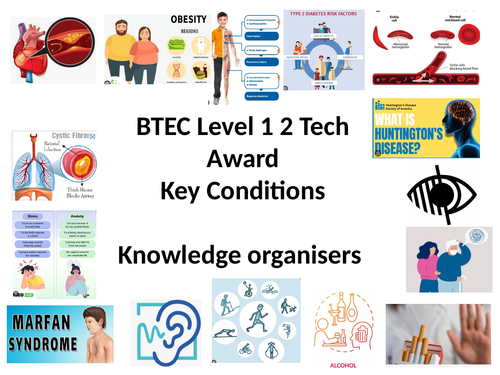 Key Conditions -Component 2 BTEC L1 2 HSC | Teaching Resources