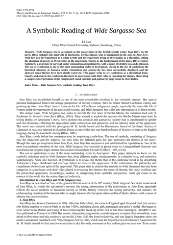 Wide Sargasso Sea Context, Critics and Exam papers | Teaching Resources