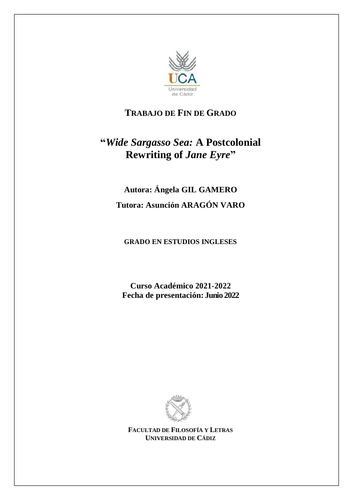 Wide Sargasso Sea Context, Critics and Exam papers | Teaching Resources