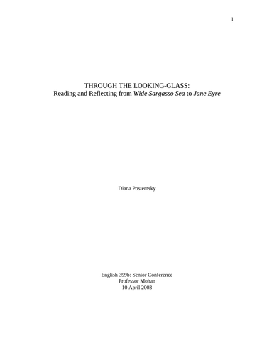 Wide Sargasso Sea Context, Critics and Exam papers | Teaching Resources