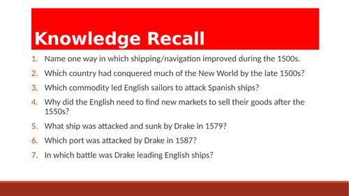 GCSE History - Early Elizabethan England KT3 | Teaching Resources