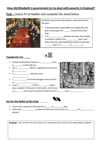 GCSE History - Early Elizabethan England KT3 | Teaching Resources