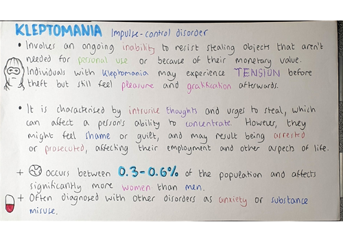 ICD Handwritten notes - Abnormal/Clinical Psychology - Cambridge A ...