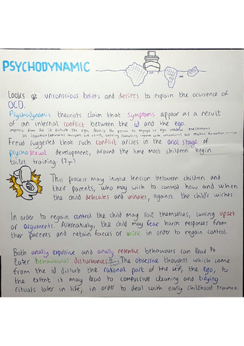 OCD Handwritten notes - Abnormal/Clinical Psychology - A Level ...