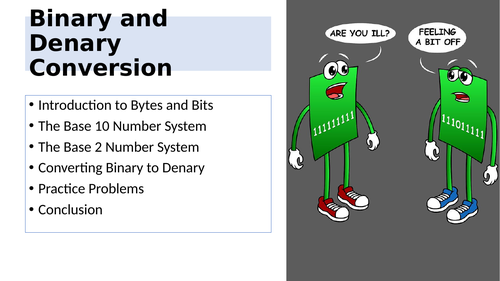 Converting Binary to denary lesson and worksheet | Teaching Resources Converting Binary to denary lesson and worksheet | Teaching Resources