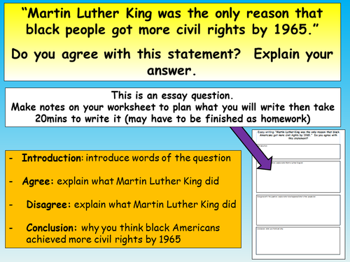 Martin Luther King + Civil Rights | Teaching Resources