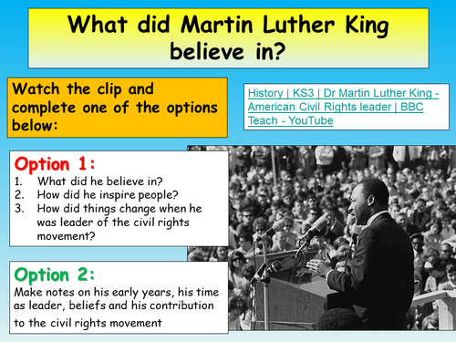 Martin Luther King + Civil Rights | Teaching Resources