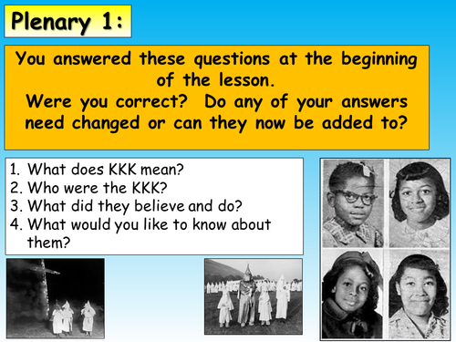 Ku Klux Klan - KKK | Teaching Resources