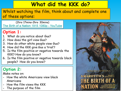 Ku Klux Klan - KKK | Teaching Resources