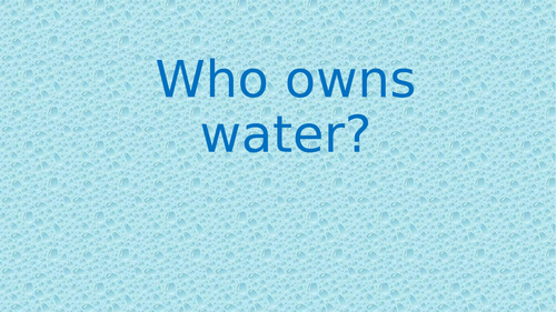 Water- geography unit pack | Teaching Resources