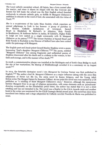 Margaret Clitherow (1556-1586 ) English saint and martyr | Teaching ...