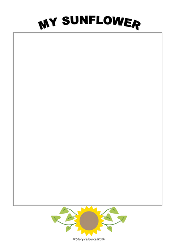 SAM PLANTS A SUNFLOWER TEACHING RESOURCES FOR STORY ~ EYFS KS1 LITERACY ...