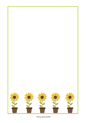 SAM PLANTS A SUNFLOWER TEACHING RESOURCES FOR STORY ~ EYFS KS1 LITERACY ...