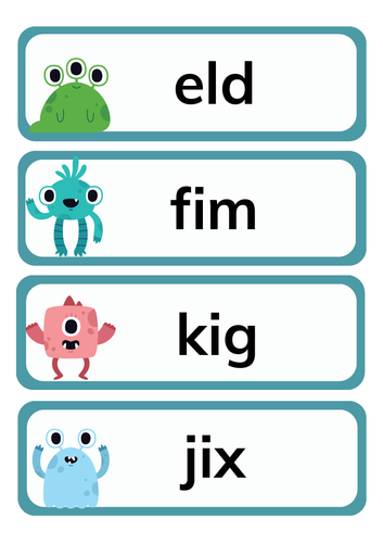 Alien words (Powerpoint and flash cards) | Teaching Resources