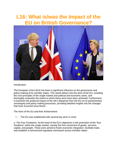 Brexit | Teaching Resources
