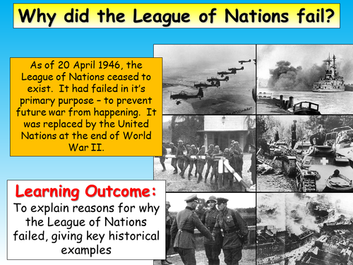 League of Nations failure | Teaching Resources