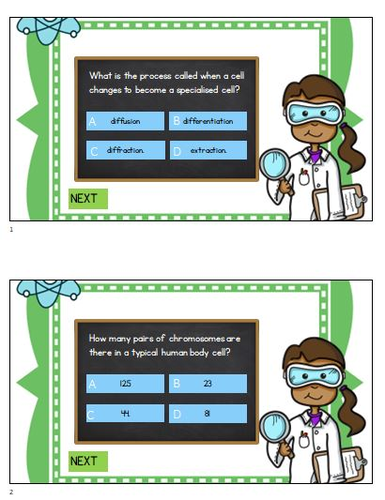 The Ultimate Cell Biology Quiz: Engage Your Class With 45 Interactive ...