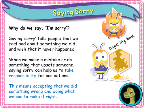 Resolving conflict / Saying Sorry - EYFS PSHE | Teaching Resources