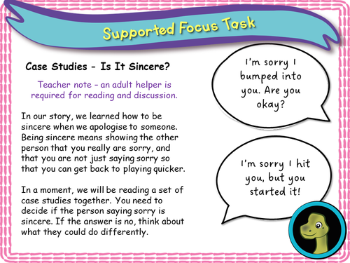 Resolving conflict / Saying Sorry - EYFS PSHE | Teaching Resources
