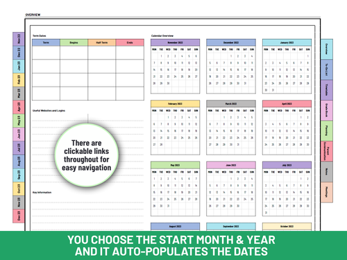 Ultimate Editable Teacher Planner | Microsoft Excel | 2025 / 2026 ...