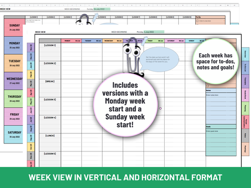Ultimate Editable Teacher Planner | Microsoft Excel | 2025 / 2026 ...