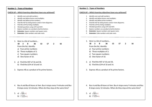 GL 11+ Maths - Number 2 | Teaching Resources