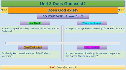 Does God exist? | Teaching Resources