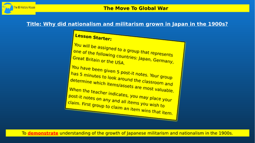 IB History - Origins of Japanese Nationalism and Militarism | Teaching ...