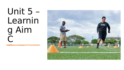 Unit 5 - Fitness Testing BTEC Sport L3 | Teaching Resources