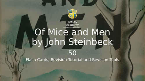 Of Mice and Men Flash Cards Plus: Keywords, Characters, Themes, and ...