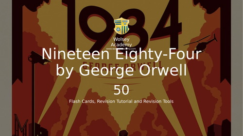 Nineteen Eight-Four Flash Cards Plus: Keywords, Characters, Themes, and ...