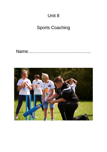 Unit 8 Sports Coaching | Teaching Resources
